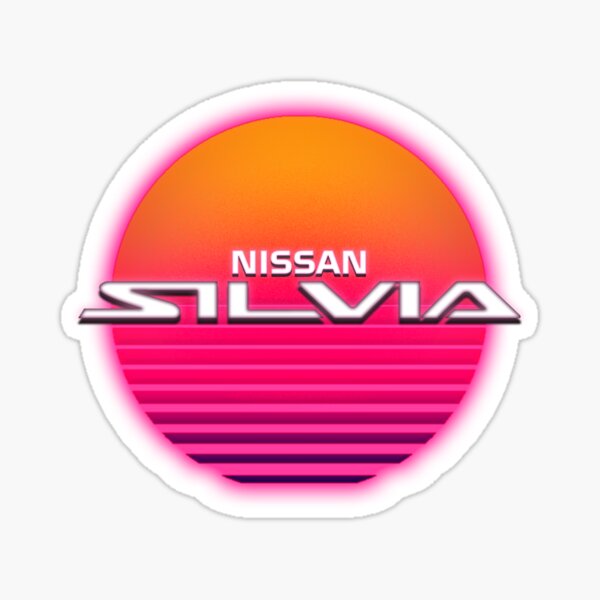 "Nissan Silvia S13 Outrun Emblem" Sticker by lithoman2 | Redbubble