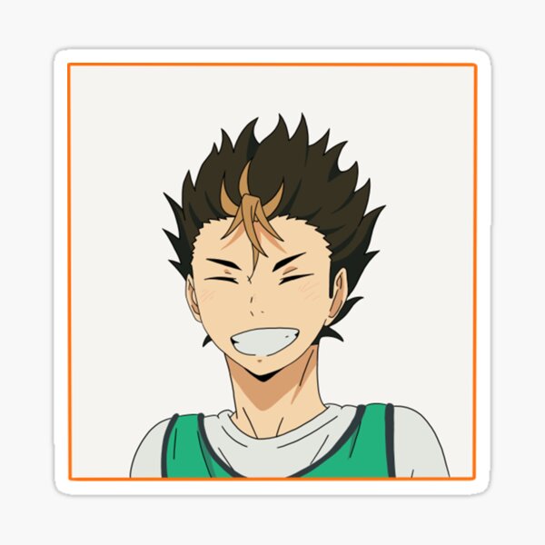 "Libero Boy Noya Haikyuu -" Sticker for Sale by reevespetersen | Redbubble