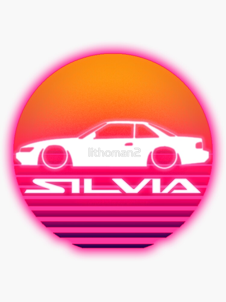 "Nissan Silvia S13 Outrun Emblem" Sticker for Sale by lithoman2 | Redbubble