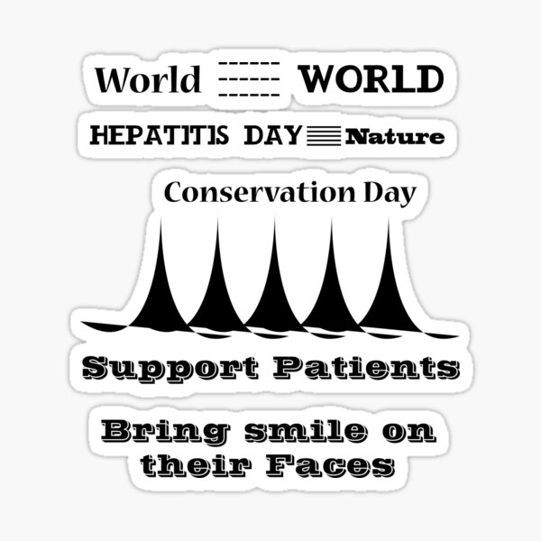 "World hepatitis day" Sticker for Sale by Ahmadwazirii | Redbubble