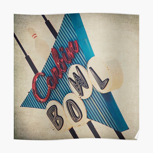 "Corbin Bowling Alley" Poster for Sale by HoneyMalek | Redbubble