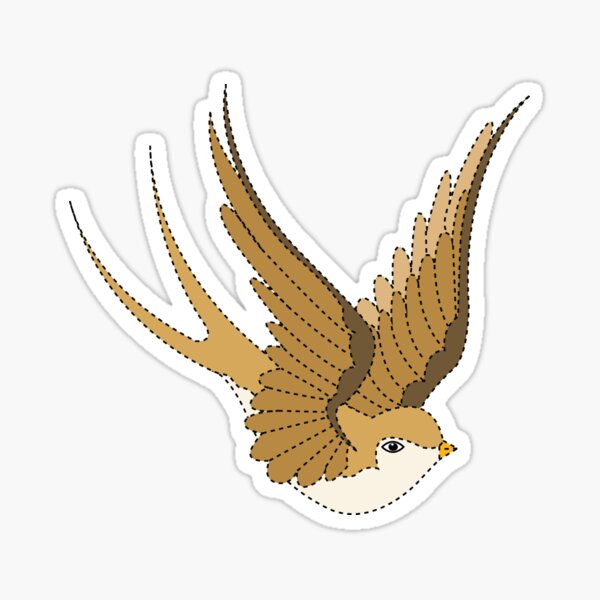 "Flying Bird" Sticker for Sale by MOTIVATIC | Redbubble