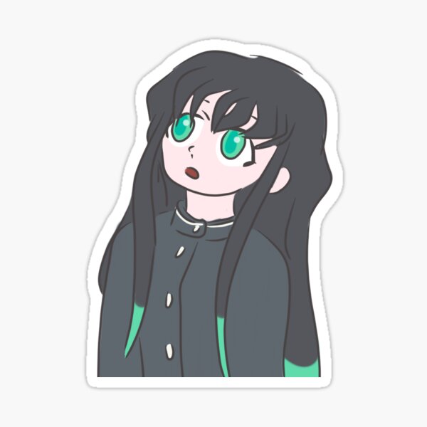 "muichiro" Sticker for Sale by bluevea | Redbubble