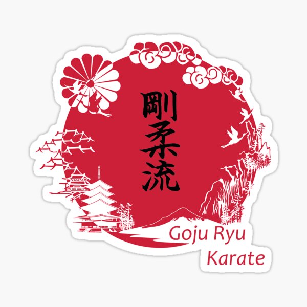 "Goju Ryu Karate Japan Elements Budo" Sticker for Sale by Zanshin-Art ...