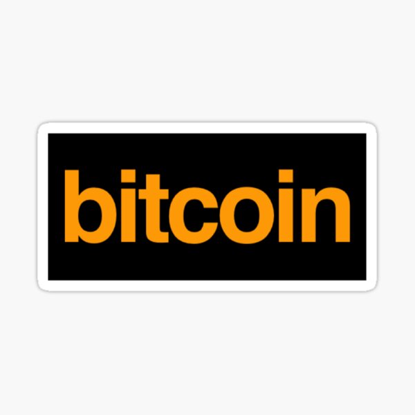 "bitcoin logo" Sticker by Bouzdesigns | Redbubble