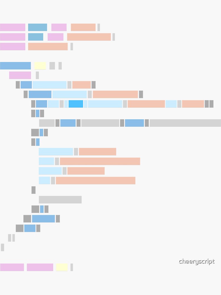 " Abstract React App Code" Sticker for Sale by cheeryscript | Redbubble