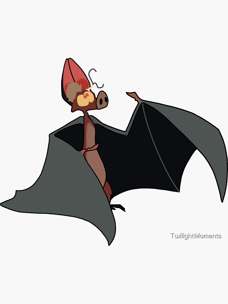 "Batty Koda FernGully" Sticker for Sale by TwilightMoments | Redbubble