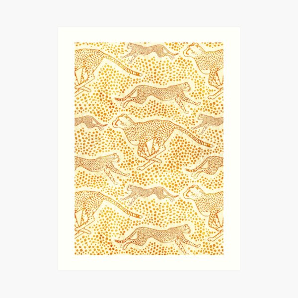 "Chasing Cheetahs in Golden Sunlight " Art Print for Sale by ...