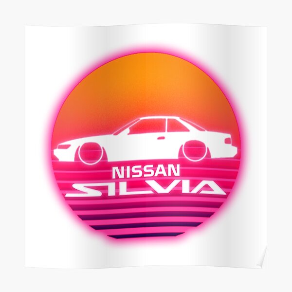 "Nissan Silvia S13 Outrun Emblem" Poster by lithoman2 | Redbubble