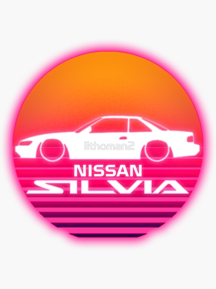 "Nissan Silvia S13 Outrun Emblem" Sticker for Sale by lithoman2 | Redbubble