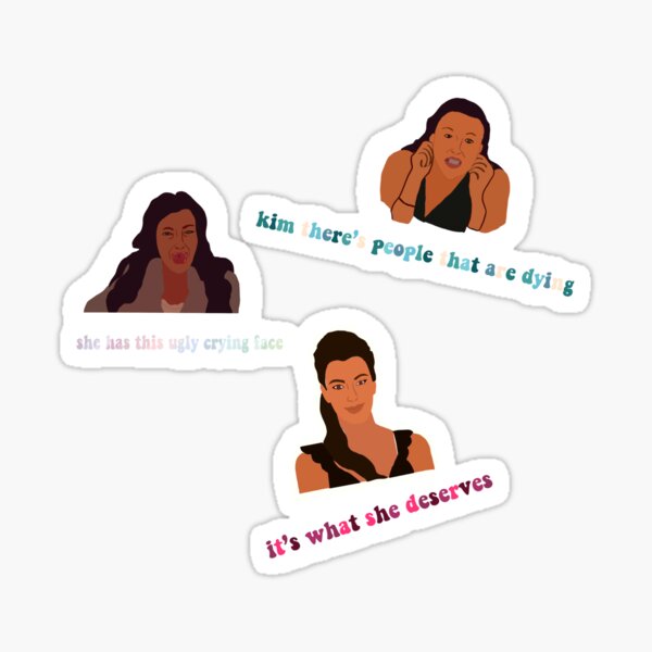 "Kim Kardashian sticker pack" Sticker for Sale by madzcozycorner ...
