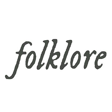 "folklore title" Sticker for Sale by tuckerdotcom | Redbubble