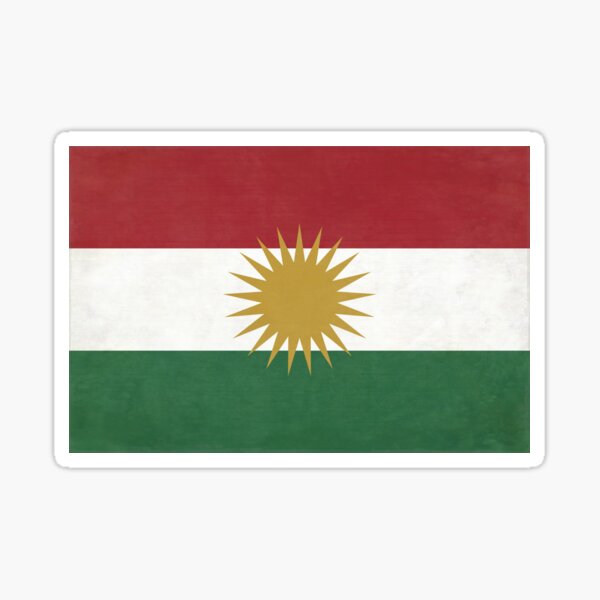 "Kurdistan Flag" Sticker by LMontgomery | Redbubble