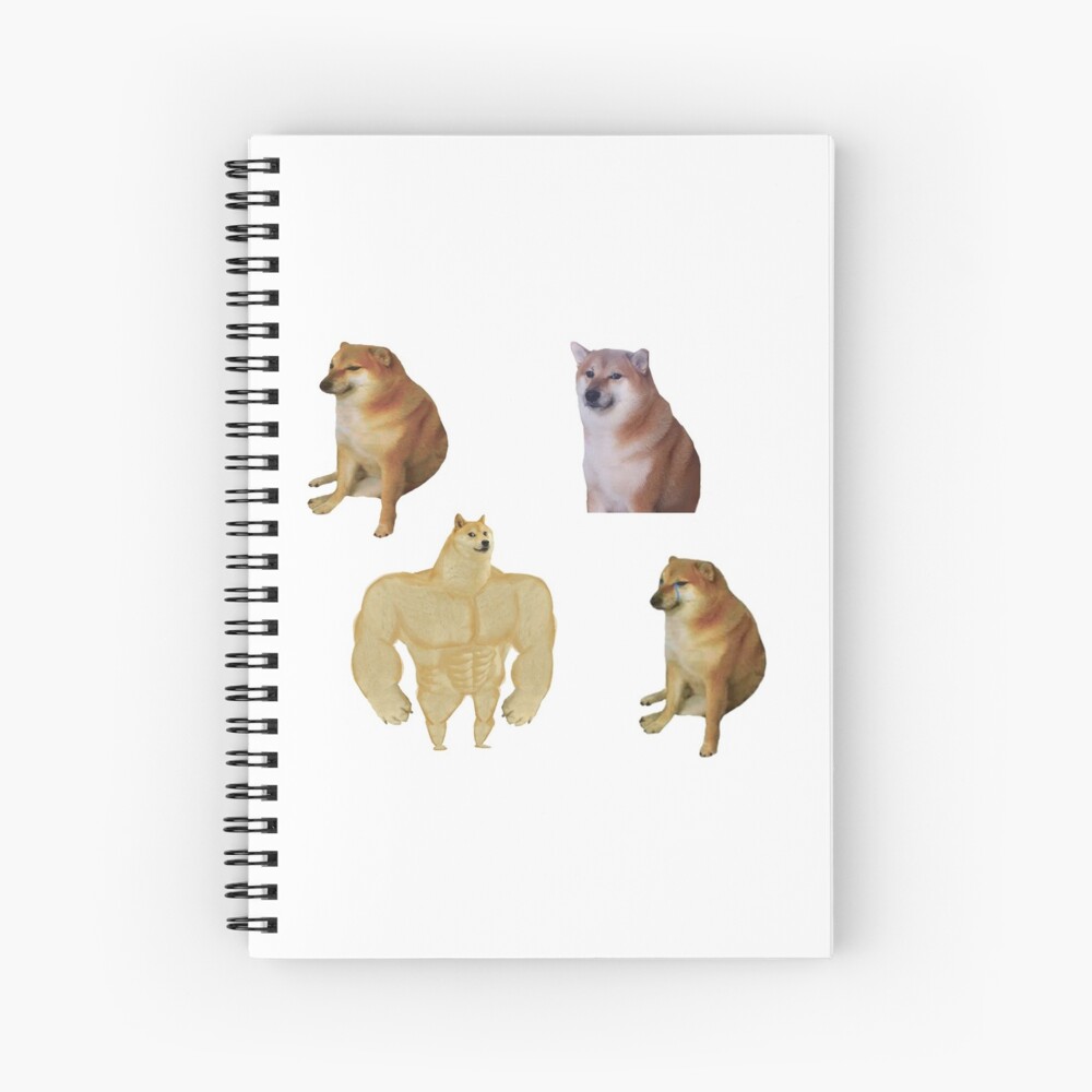 Cuaderno de espiral «Paquete de pegatinas Cheems Dog Funny Meme» de ...