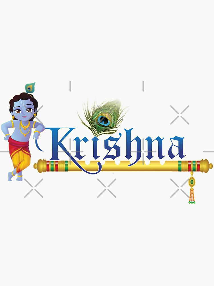 "Krishna Ji" Sticker by aruvanita | Redbubble