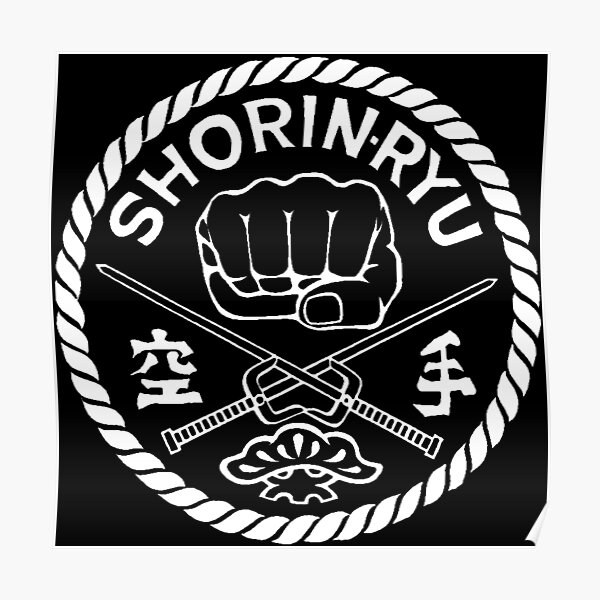 "Traditional Shorin Ryu Karate Emblem" Poster by Zanshin-Art | Redbubble