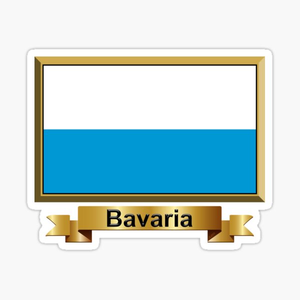 "Bavarian Flag Gifts, Stickers & Products (N)" Sticker for Sale by ...