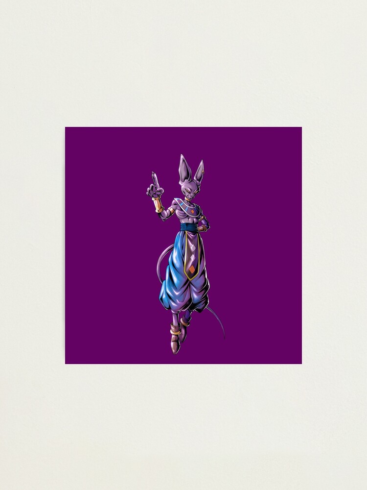 "Dragon ball beerus pose" Photographic Print by AnimeL0v3r | Redbubble