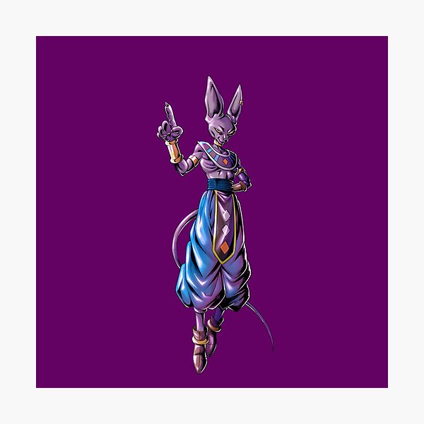 "Dragon ball beerus pose" Photographic Print by AnimeL0v3r | Redbubble