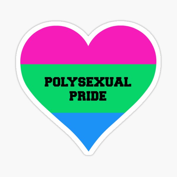 "polysexual pride" Sticker for Sale by pastelkitten | Redbubble