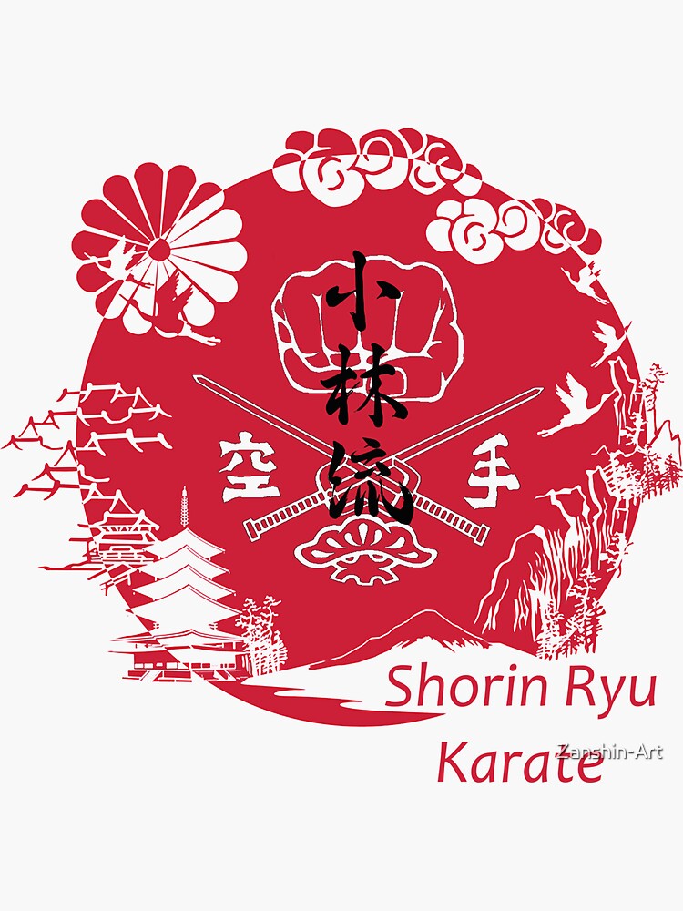 "Shorin Ryu Karate Elements" Sticker by Zanshin-Art | Redbubble