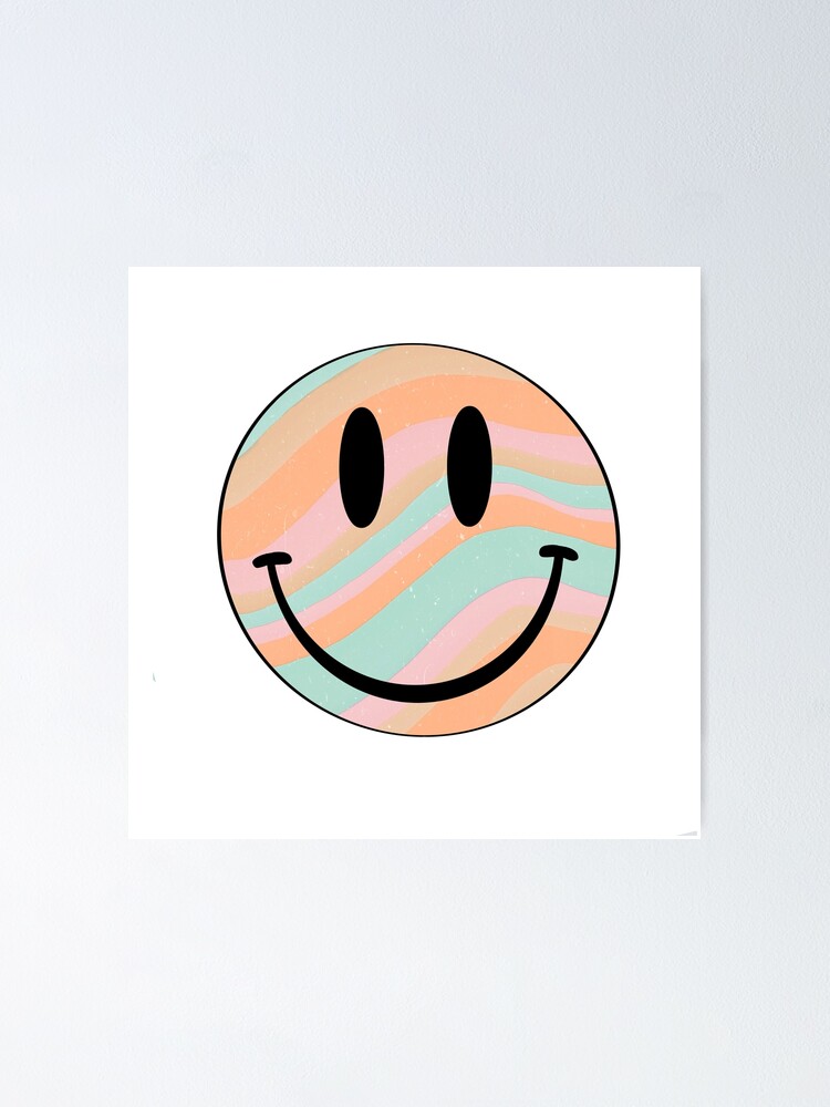 "Distressed VSCO Smiley Face " Poster for Sale by DigitalartbyD | Redbubble