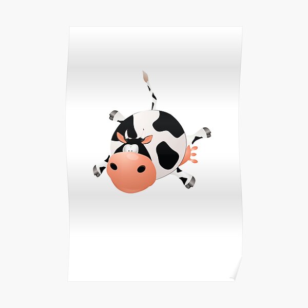 "cute Strawberry Cow fall ,Strawberry Cow Cartoon" Poster by adem ...