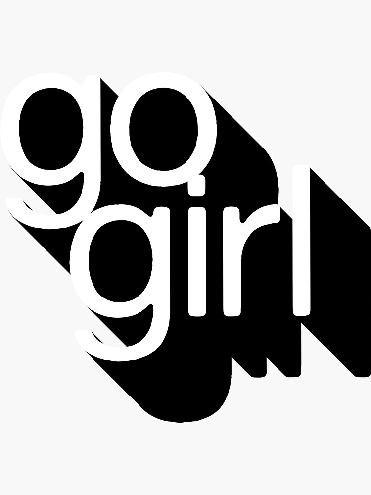 "Go girl" Sticker by kozykozy | Redbubble