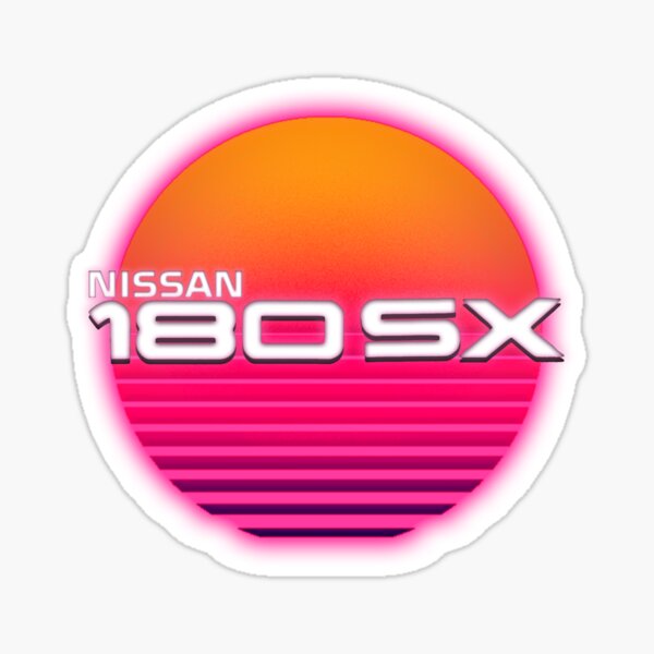 "Nissan 180sx Outrun Emblem" Sticker for Sale by lithoman2 | Redbubble