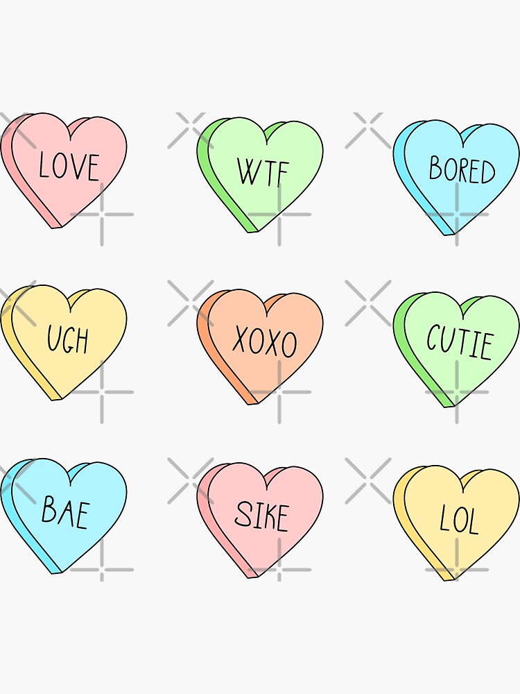 "Mood Hearts Pack" Sticker for Sale by federicopanelli | Redbubble