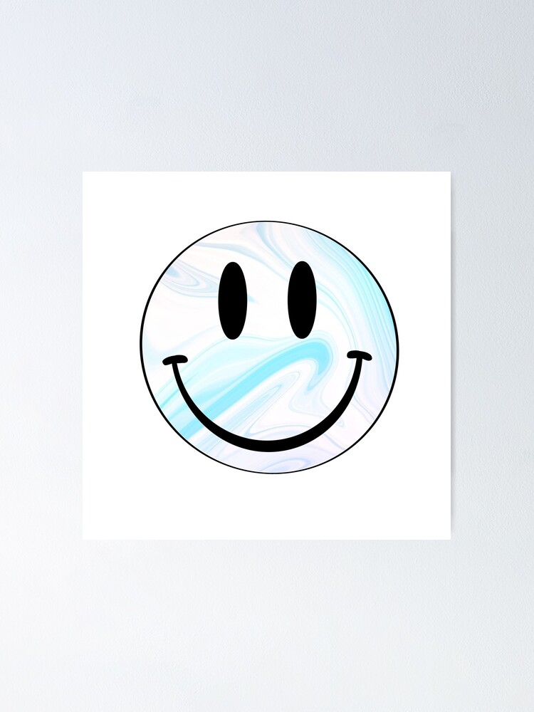 "Marble Smiley Face " Poster by DigitalartbyD | Redbubble