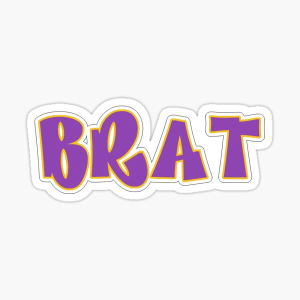 ""BRAT"" Sticker for Sale by muuasticker | Redbubble