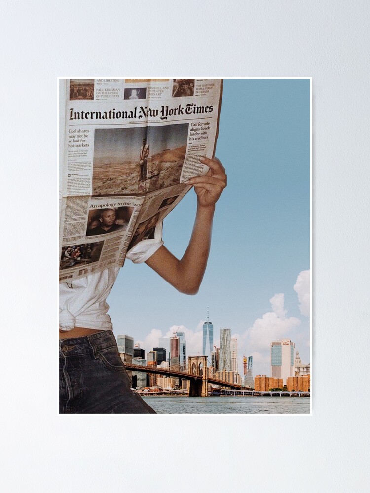 "New York Times " Poster for Sale by lexgiannini | Redbubble