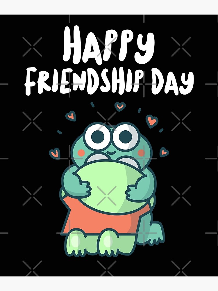 "Friendship Day Hugging Frogs" Poster for Sale by Miami123 | Redbubble