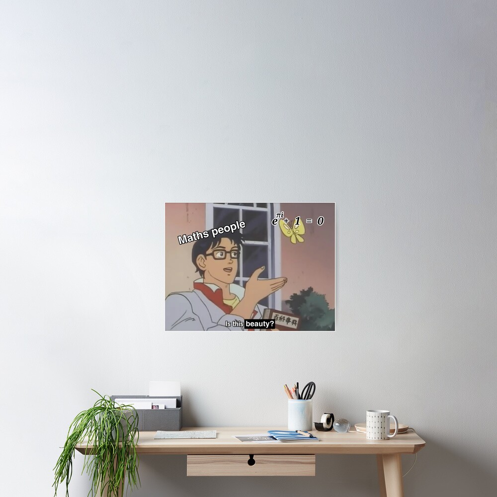 "The most beautiful equation of maths : Eulers Equation Meme" Poster by ...