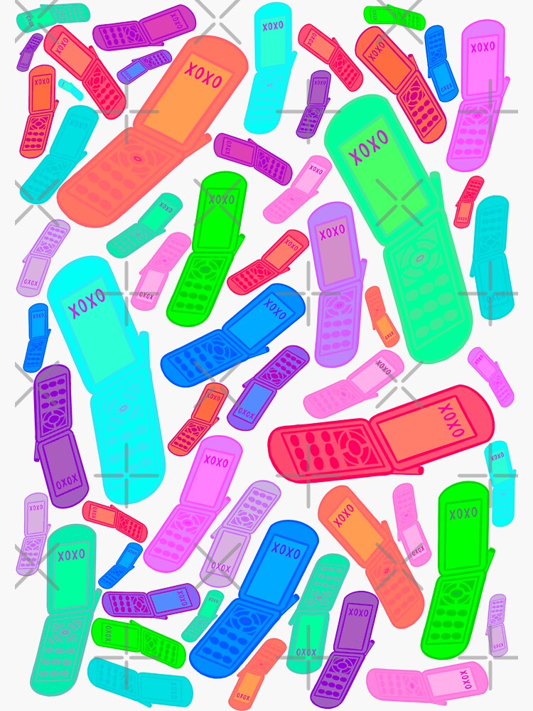 "Retro phone" Sticker by apis-florea | Redbubble