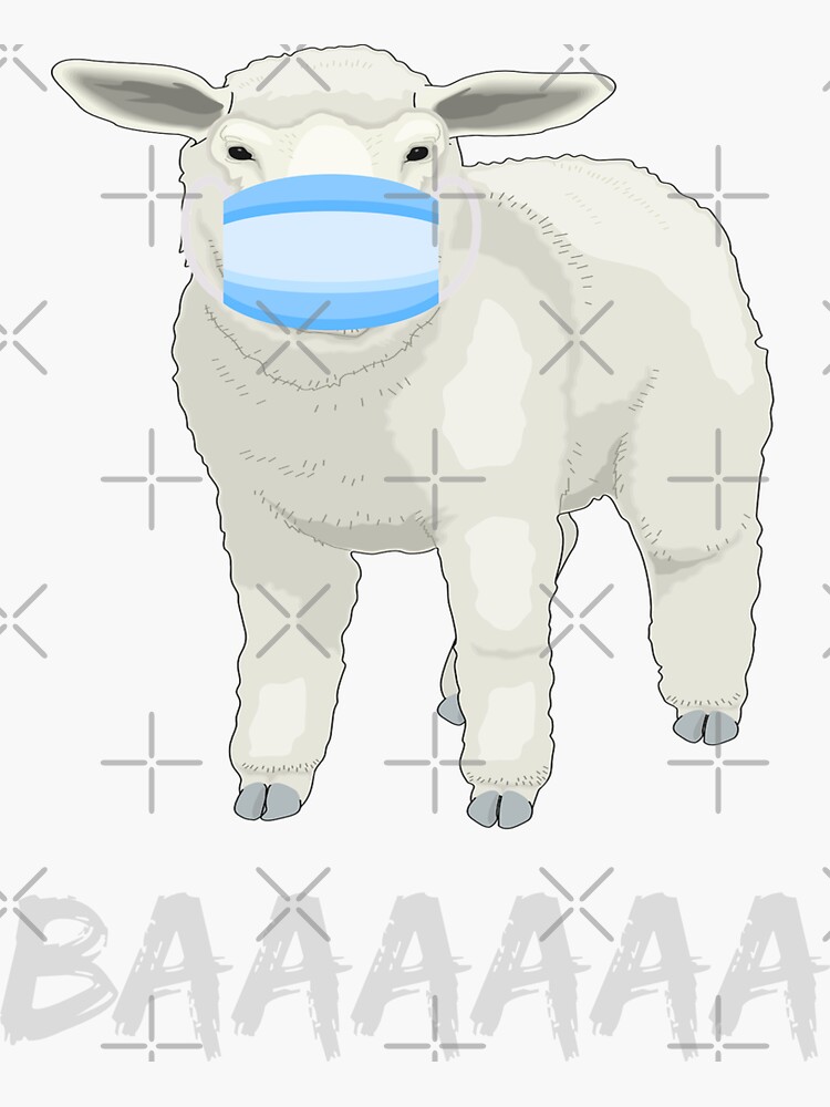 "Sheep or sheeple anti mask shirt or mask" Sticker for Sale by ...