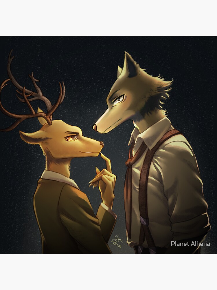 "BEASTARS - Legoshi and Louis" Sticker for Sale by Planet-Alhena ...