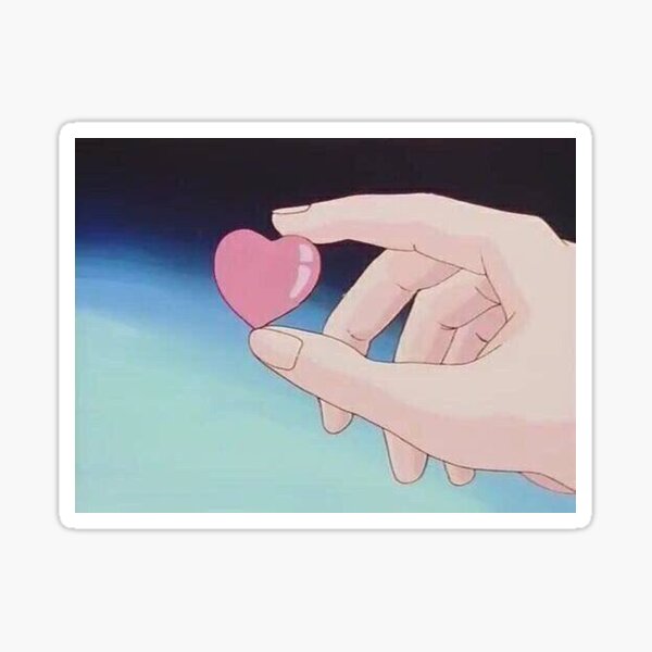 "Anime Heart Aesthetic" Sticker for Sale by HeartBreakKidd | Redbubble
