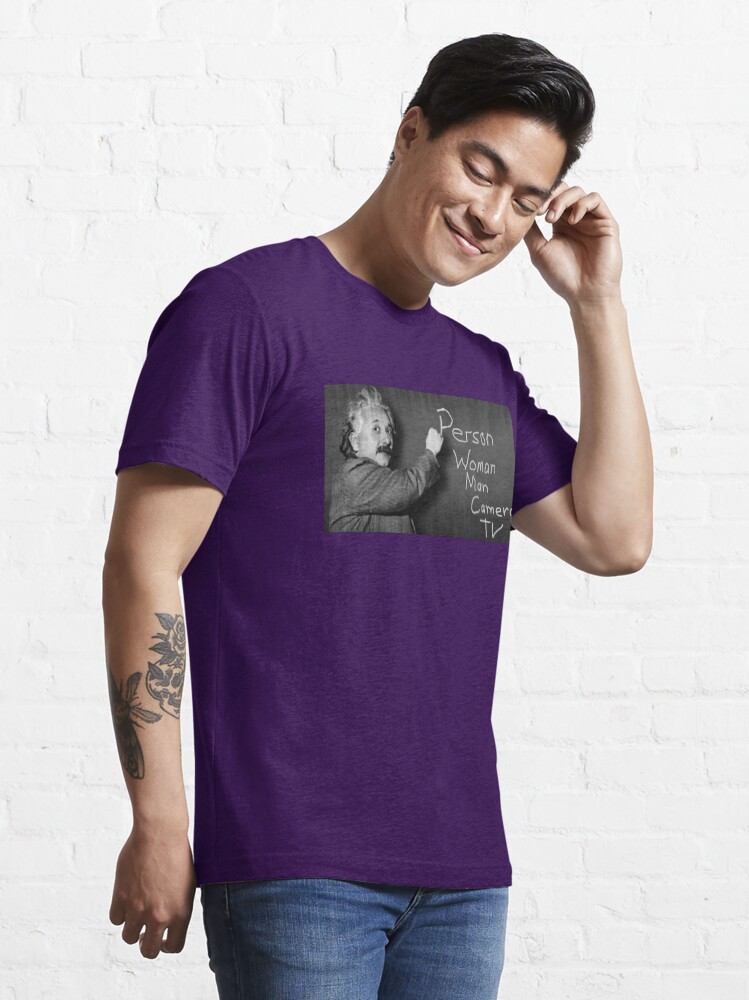Person woman man camera tv shirt store