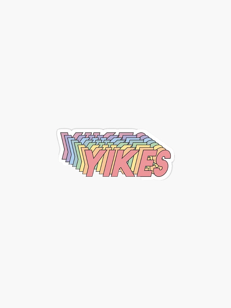 "Yikes sticker" Sticker for Sale by zxmilana | Redbubble