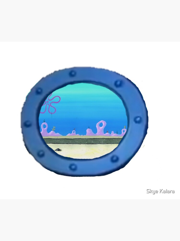 "Spongebob Squarepants window" Art Print by SDKAY | Redbubble