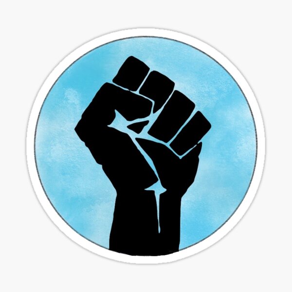 "blm fist " Sticker by mkessler730 | Redbubble
