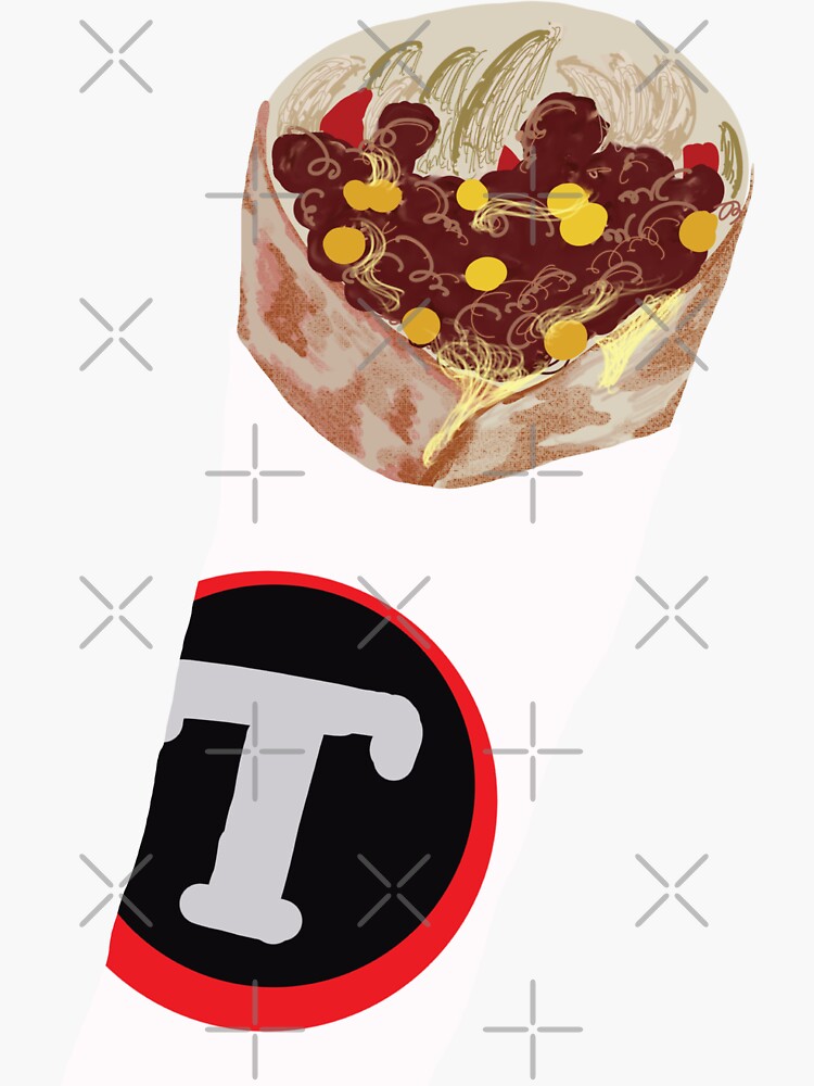 "Turks Shawarma" Sticker by violetcho | Redbubble