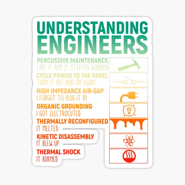 "Vintage Understanding Engineers" Sticker for Sale by lois7eunice ...