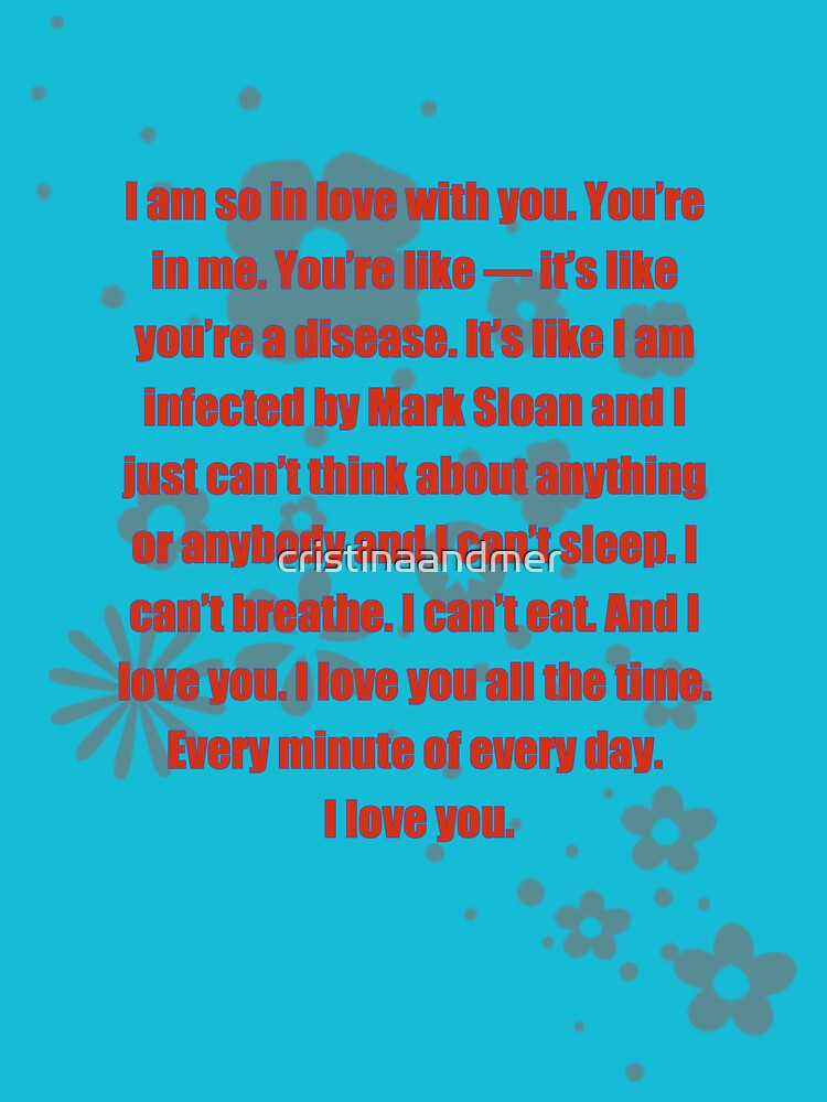 "Lexie and Mark I love you" Sticker for Sale by cristinaandmer | Redbubble