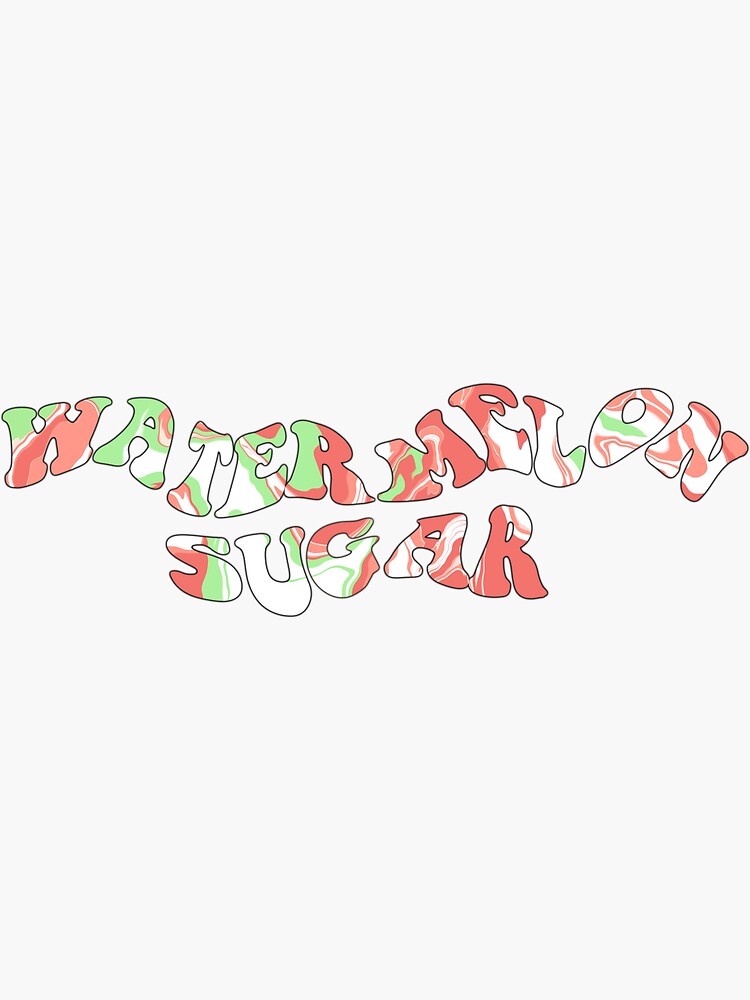 "Watermelon Sugar Harry Styles" Sticker for Sale by Laurenkchung ...