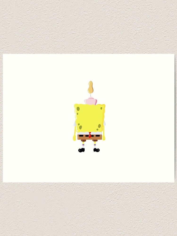 "SpongeBob Bob Esponja minimalistic design minimalist" Art Print by ...