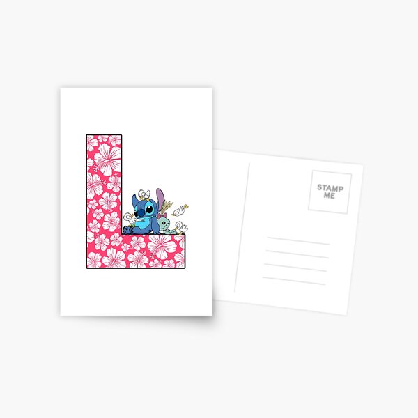 "Lilo & Stitch Letter L " Postcard for Sale by Lizettesotelo | Redbubble