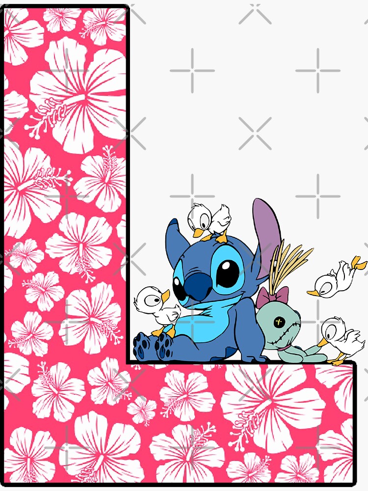 Pegatina «Lilo & Stitch Letra L» de Lizettesotelo | Redbubble